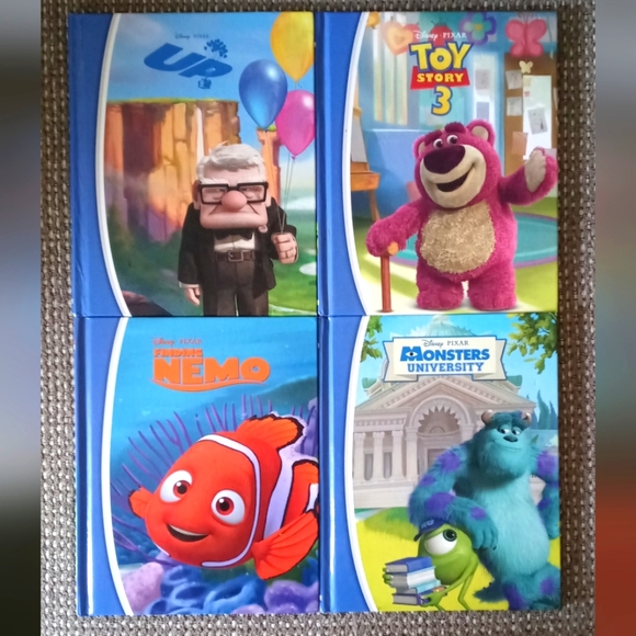 Disney | Other | 4pack Bundle Disney Pixar Books | Poshmark